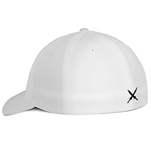 Dion Wear Spartan Warrior Baseball Cap Men Women (L/XL Black on White)