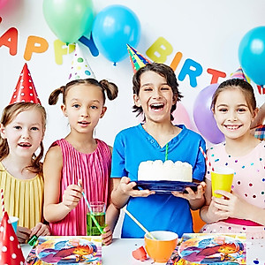 Omto 40Pack Elemental Party Supplies include 7" 20Pcs plates, 20 napkins for Elemental birthday party decoration