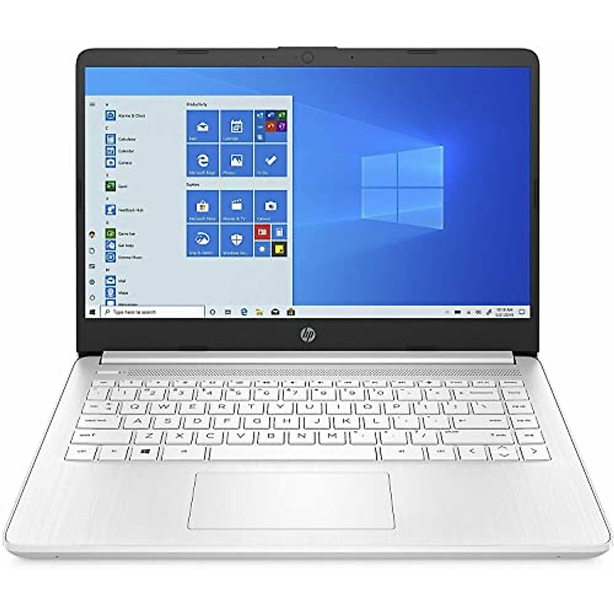 HP Stream 14inch HD Touchscreen Display Laptop, Intel Celeron N4020 Processor, 8GB DDR4 Memory, 128GB Storage (64GB eMMC+64GB Card), WiFiBluetooth,1-Year Microsoft 365,Win 10 S, Snow White|TGC Bundle