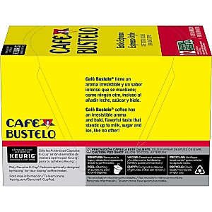 Café Bustelo Espresso Style Dark Roast Coffee, 72 Keurig K-Cup Pods