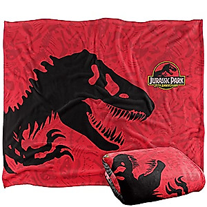 Jurassic Park 25Th Anniversary Officially Licensed Silky Touch Super Soft Throw Blanket 50" x 60"