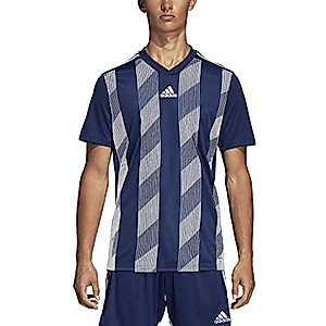 adidas unisex-youth Striped 19 Jersey Dark Blue/White X-Large