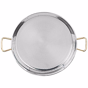 Garcima 22-Inch Stainless Steel Paella Pan, 55cm
