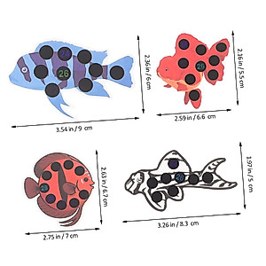 ULTECHNOVO 5 Sets LCD Thermometer Sticker by Numbers Aquarium Thermometer Color Stickers Cartoon Stickers Terrarium Water Temperature Tester Aquarium Sticker Fish Tank Liquid Crystal Paper