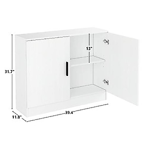 WAHEY Storage Cabinet, Wooden Sideboard Buffet Cabinet with Doors, AFSC005