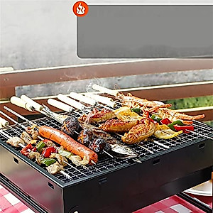 GEEKLLS Charcoal grills Barbecue Grill Outdoor Foldable Charcoal Portable Mini Grill Wood BBQ Stove For Home Garden Camping Picnic Party Beach