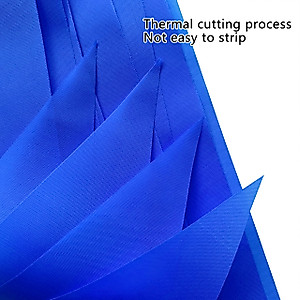 Consummate 100 Feet Blue Blank Pennant Banners Flags String Hanging DIY Triangle Bunting Flags for Grand Opening,Kids Birthday,Party Decorations,60 PCS