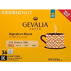 Gevalia Signature Blend Mild Roast K-Cup Coffee Pods (36 Pods)