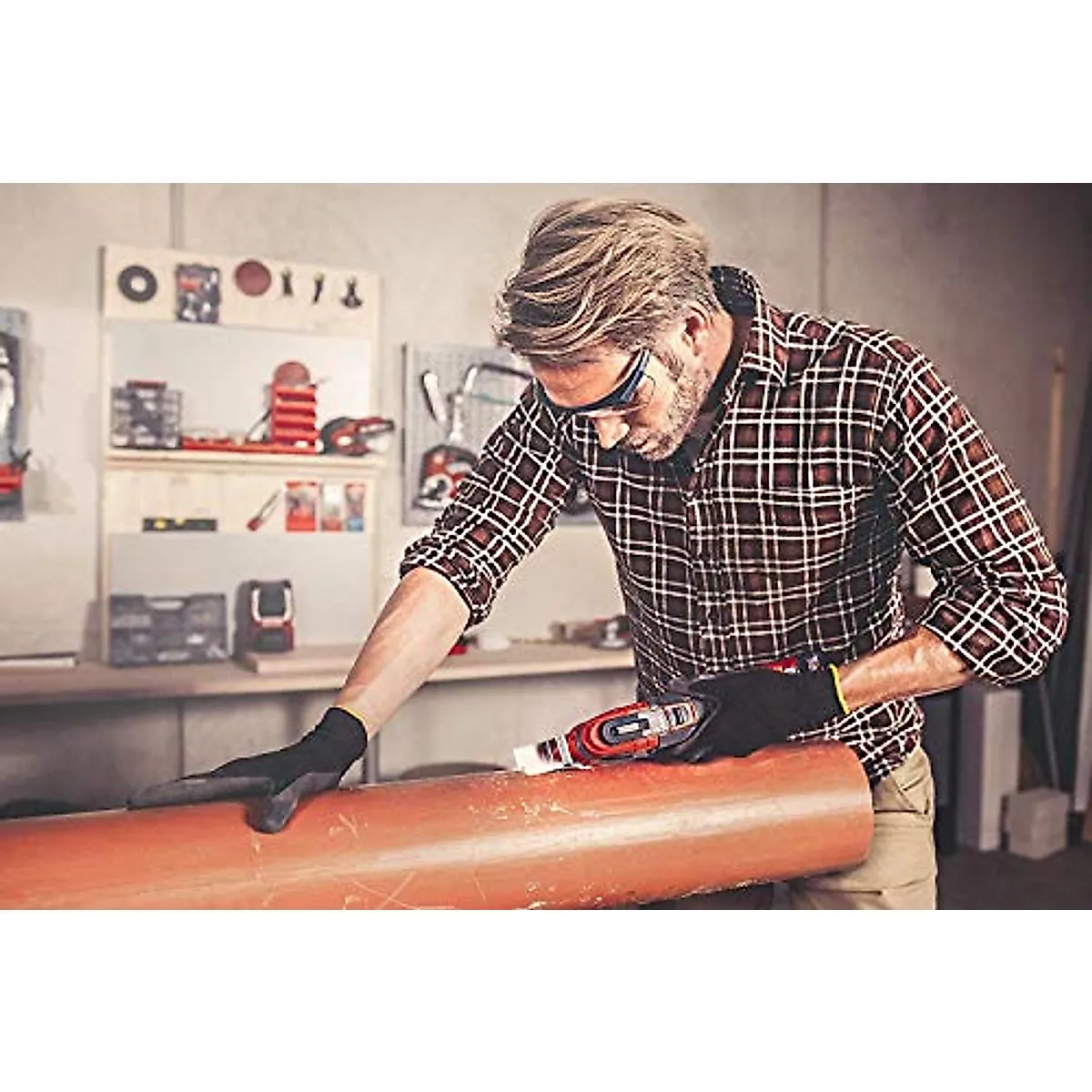 Einhell Varrito Power X-Change 18-Volt Cordless Variable-Speed 20,000-OPM Oscillating Multi-Tool, 3.2-Degree Oscillation Angle, w/ 15 Accessories Included, Kit (w/ 2.0-Ah Battery and Fast Charger)