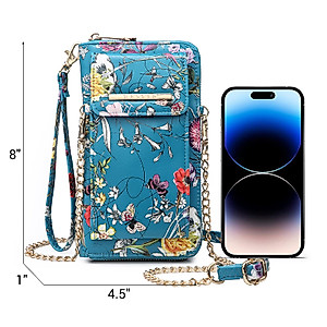 Dasein Crossbody Bag Phone Purse Handbag for Women Shoulder Bag Credit Card Wristlet Wallet with Multi Pockets