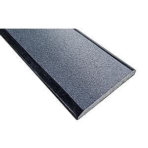 TR Stones Absolute Black Granite Threshold | Leather Finish | Beveled ( 48" x 4" )