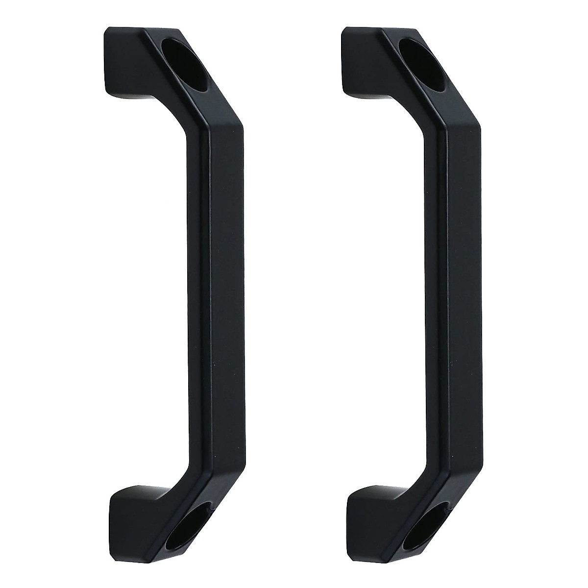Semetall 2pcs Black Door Cabinet Pull Handles Suitable for Modern Drawer Handles Bridge Pulls Handles for Cupboard Arched Decorative Closets Door Handles Bookcases Cabinet Handles(140mm×33mm)