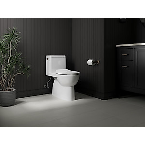 Kohler K-28004-0 Drift ReadyLatch Quiet Close Elongated Toilet Seat, White