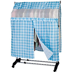 Astro Garment Rack Cover Dustproof Clothes Rack Cover, Blue, 001-09