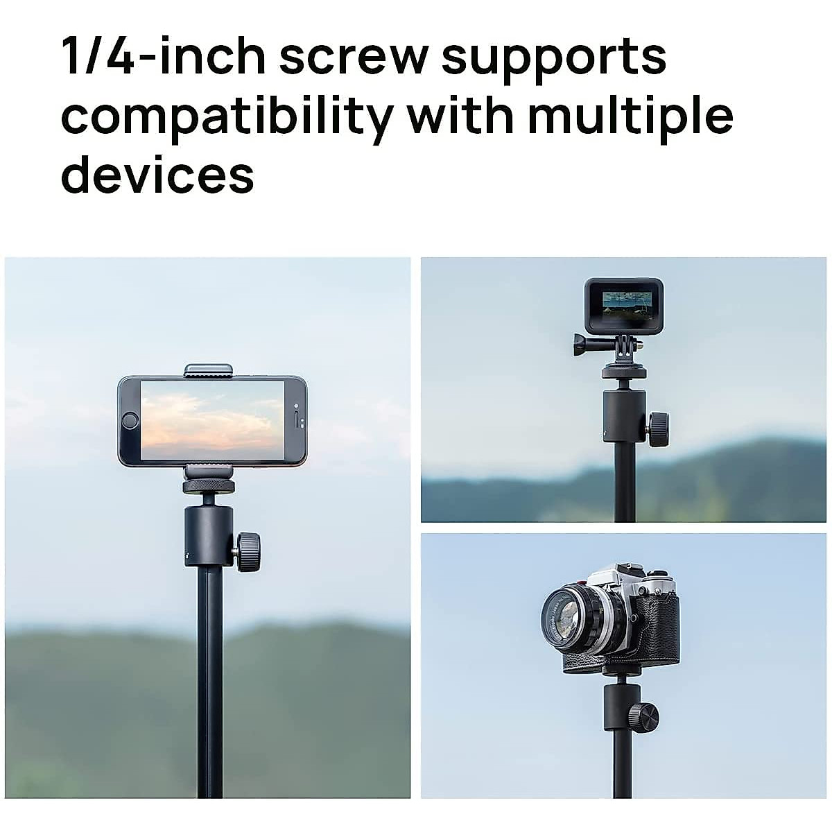 XGIMI Projector Stand, Portable Telescopic Floor Tripod Support Horizon /Horizon Pro/Elfin/Halo/MOGO PRO and Other Brand Projectors,360°Free Rotation