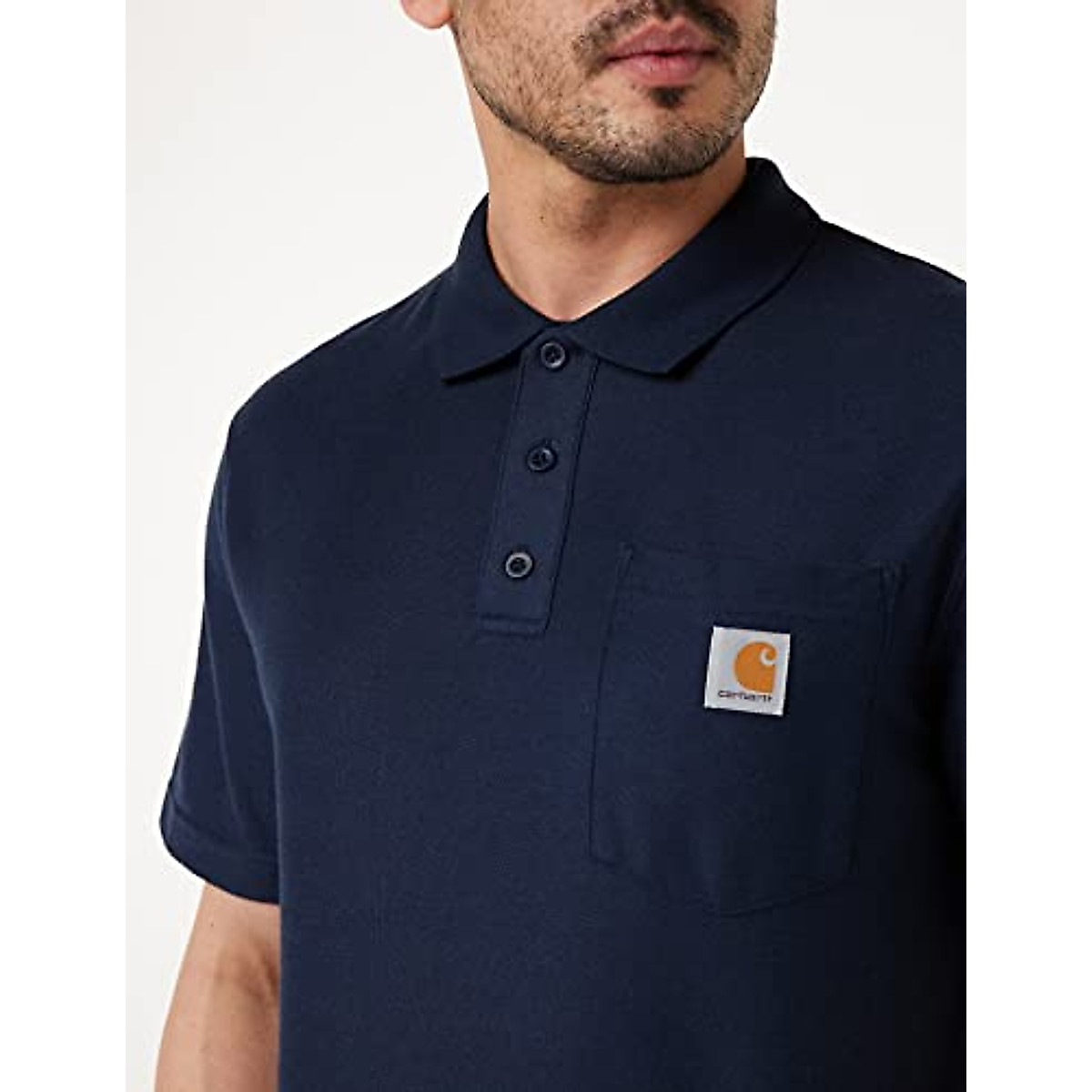 Carhartt Men's Loose Fit Midweight Short-Sleeve Pocket Polo, Navy, XX-Large