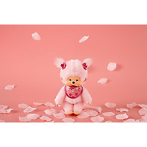 Monchhichi Sakura (Cherry Blossom) Girl Plush Toy - Pink