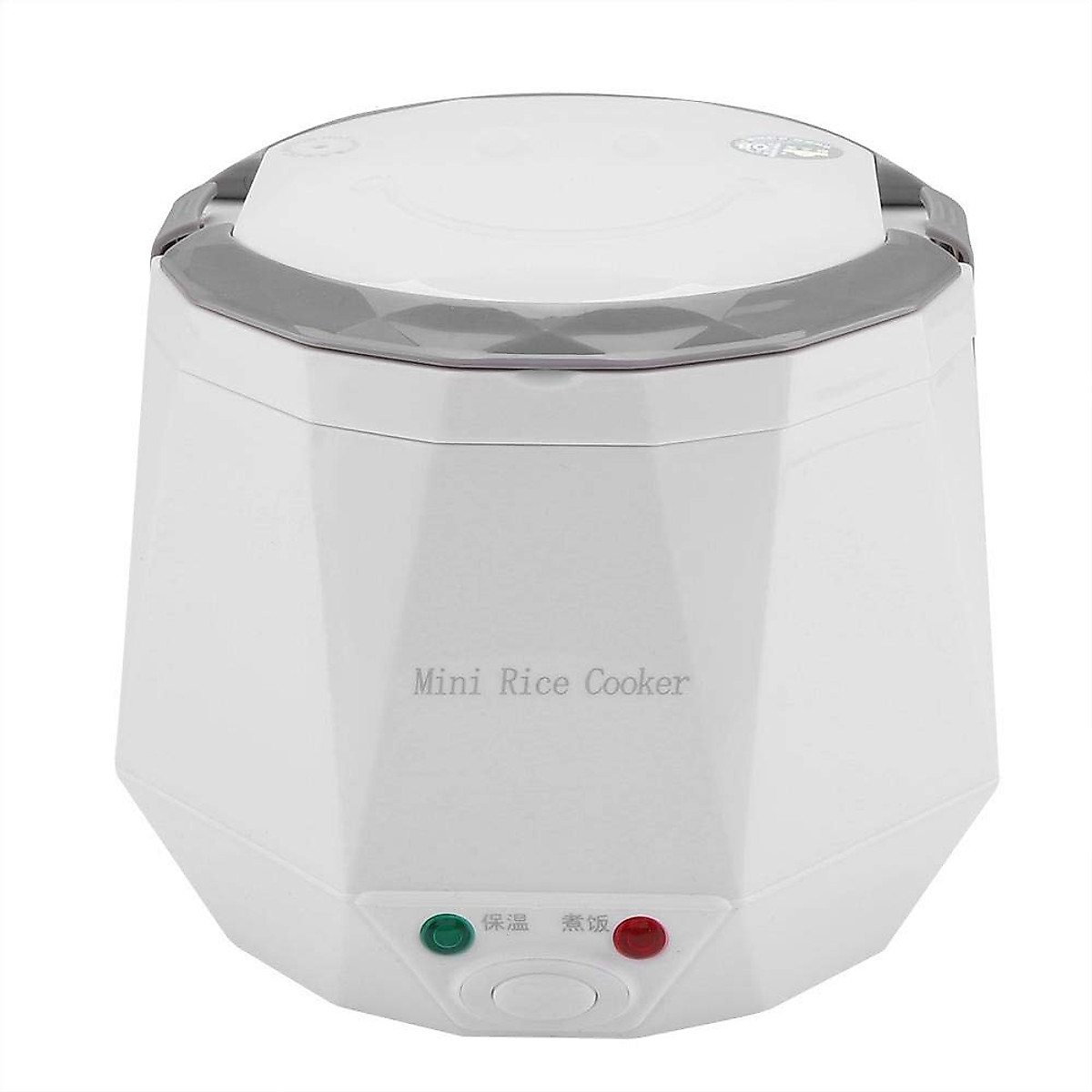Fdit Mini Rice Cookers 24V 1.3 L Electric Rice-cooker Food Steamer for Truck Car Cooking for Soup Porridge Rice Noodles Portable 180W(white)