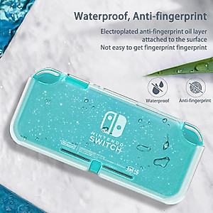 DLseego Protective Case for Nintendo Switch Lite, Glitter Bling Soft TPU Cover with Shock-Absorption and Anti-Scratch Design Protective Case - Crystal Glitter