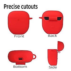 Silicone Cover for Bose QuietComfort Earbuds II 2022, Soft Shockproof Silicone Protective Case Sleeve Skin Cover for Bose QuietComfort Earbuds II (Lavender Gray)