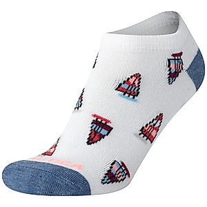 Nautica Women's Socks - Lightweight Athletic Low Cut Socks (6 Pack), Size 4-10, Heather Grey Asst