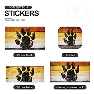 Gay Bear Flag Full Set Protector Sticker Cover for Switch Console and Switch Lite Slim Skin
