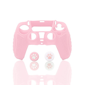 PS5 Silicone Controller Case, Pink PS5 Controller Skin, PlayStation 5 Controller Skin - Light Pink