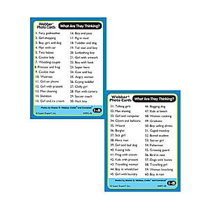 Webber “What Are They Thinking?” Photo Card Deck - Super Duper Educational Learning Toy for Kids