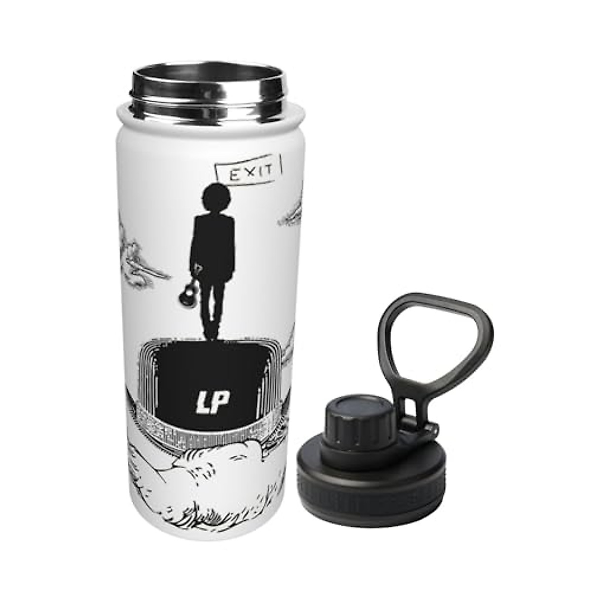 Eevikion Laura Musics Pergolizz Stainless Steel Insulated Tumbler Sports Water Bottle Hot and Cold Travel Cup 18oz