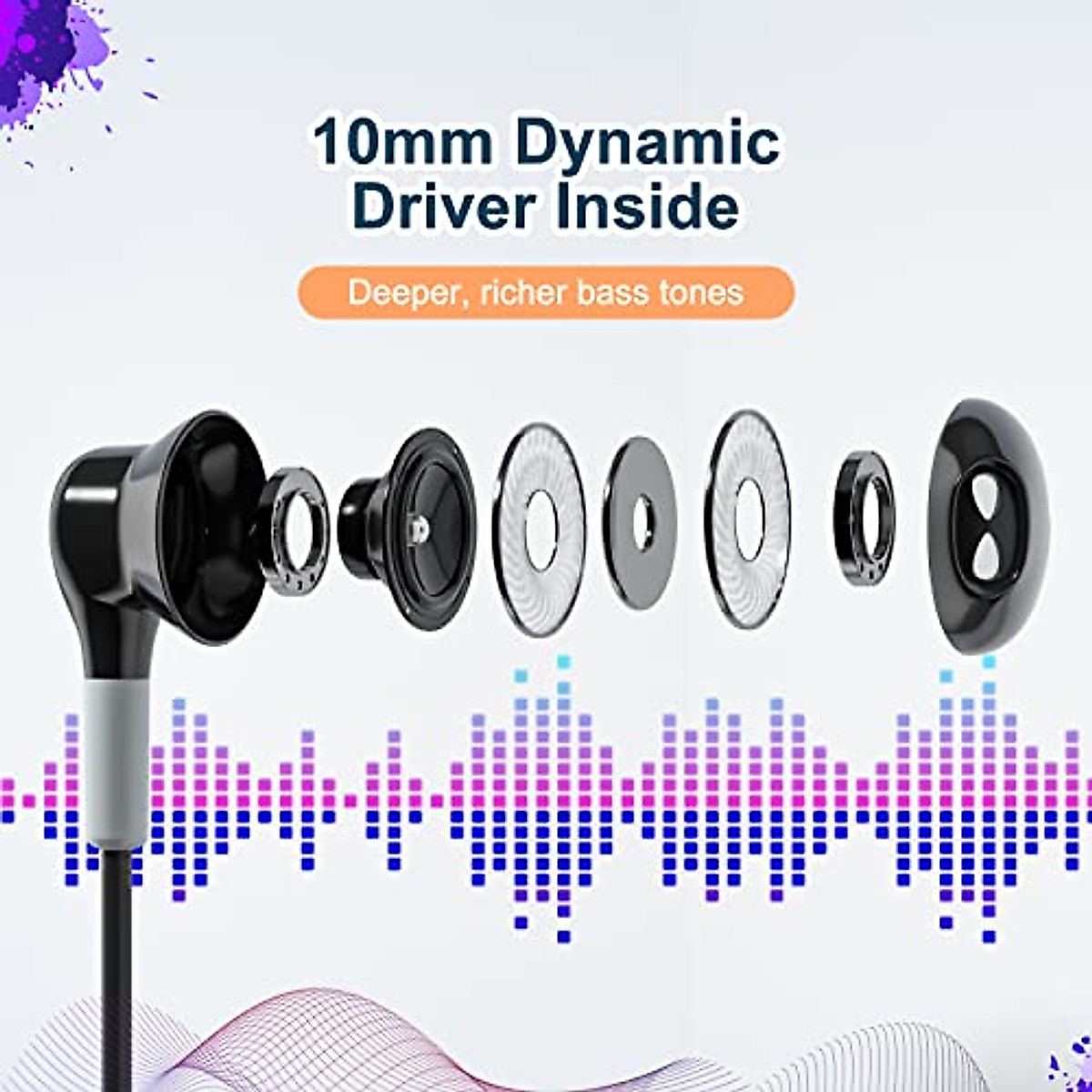 Gsangoo for iPhone Headphones Wired, MFi Certified Lightning Headphones for iPhone 14 13 12 11 Pro Max Earbuds Wired with Microphone Wired Control Magnetic in-Ear Earphones for iPhone SE XR XS 8 Plus