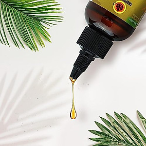 Tropic Isle Living Hair Gro Growth Oil 4oz | Organic Jamaican Black Castor Oil with Almond, Avocado & Jojoba Oils | Promotes Hair Growth | Prevents Breakage, Hair Loss, Shedding