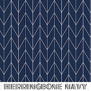 Gardenbee Outdoor Swivel Rocker Chair, High Back Swivel Patio Chairs Wicker Furniture, 1PC Rattan Swivel Rocking Chair with OIefin Cushions, Herringbone Navy