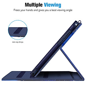 Fintie Folio Case for Onn. 10.1" Tablet 2020 (Model: 100011886), Multiple Angle Viewing Smart Stand Protective Cover with Pocket, Pencil Holder for Onn 10 inch Tablet 2020 Generation 2 (Starry Sky)