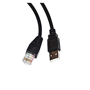 lowmountainswere HFHYDZSW USB 2.0 to RJ48 RJ50 Barcode Scanner Cable Fit Compatible FINDO Barcode Scanner Connecting to PC Data Collecting TRANSMISION Data(1.5M)