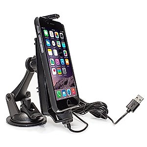 iBOLT.co iPro2 MFI Approved Car Dock / Desk Dock / Mount / Holder / for iPhone Xs / XS MAX / X / 8 / 8 Plus / 7 with Integrated 2 Meter Lightning Connector