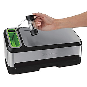 FoodSaver 2-in-1 Vacuum Sealing System with Starter Kit, 4800 Series, v4840 & FoodSaver 8" & 11" Rolls with unique multi layer construction, BPA free, Multi-Pack