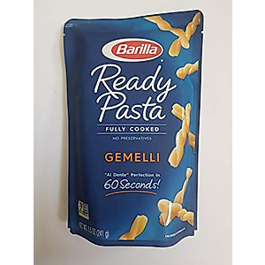 8-pack Variety, Barilla Ready Pasta: 2 pouches each of Rotini, Penne, Elbows, and Gemelli [2020]