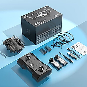 DEERC Drone with Camera for Kids, D40 FPV HD 1080P Mini Drones for Adults Beginner, Foldable Quad Air Hobby RC Quadcopters & Multirotors, Toys Gifts, 2 Batteries 20 Mins Flight Time, Easy to Fly