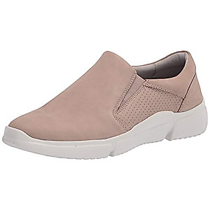 Rockport Women's R-Evolution Perf Gore Slip On Walking Shoe, Dove Washable, 5