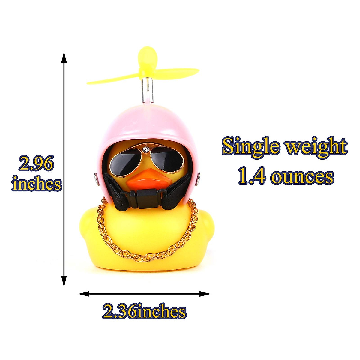 MEIJIABA Car Duck, Rubber Bike Large Duck for Car ccessories, Dashboard Toy Small Duck Decoration(2 Pack 8&Pink)