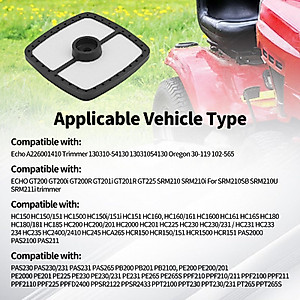 JICHEKU A226001410 Air Filter Compatible with Echo SRM225 PE200 PE225 PE230 PE231 SRM210 SRM211 SRM265 SHC211 SHC225 Trimmer Blower Mantis 130310-54130 13031054130 A22600141(5Packs)