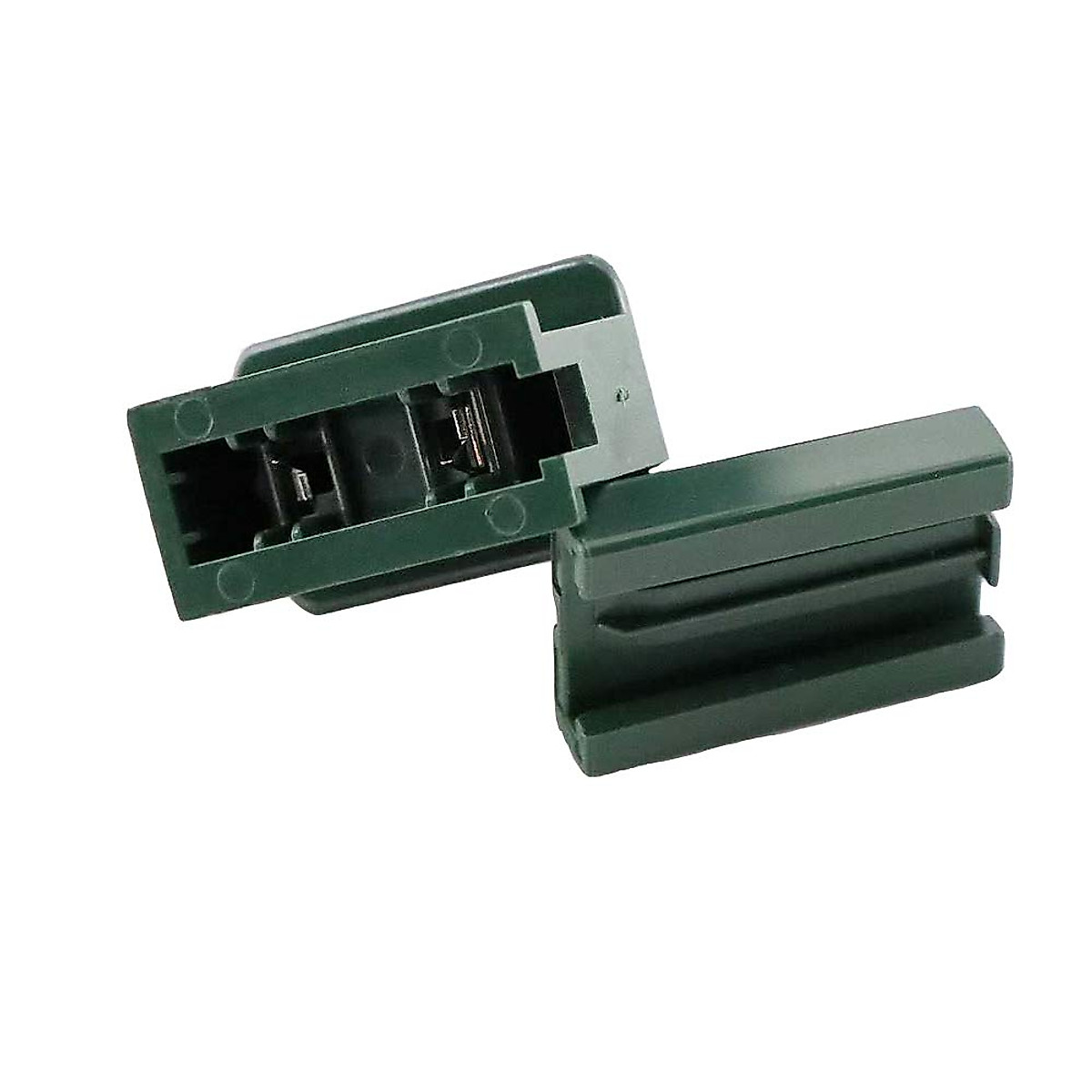 GFQHF Male Gilbert Plug for 18 Guage SPT-1 Wire, Slip Plug, Vampire Plug, Zip Plug, 25 Pack, UL Listed (Male, White)