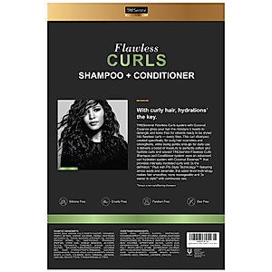 TRESemmé Flawless Curls Shampoo and Conditioner Set, Curly Hair Products with Coconut Oil Leaves Curls Defined, Sulfate Free, Frizz Free, 28 Fl Oz Ea