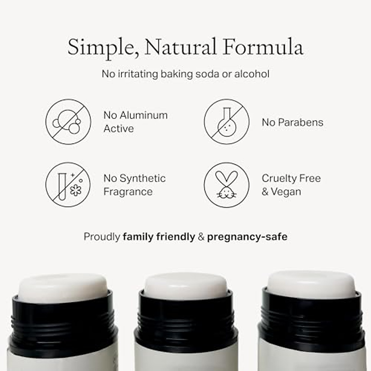 Each & Every All Natural Deodorant for Women & Men - Sensitive Skin, Plant-Based, Baking Soda & Aluminum-Free Deodorant - Clean Long Lasting 24 Hr Odor Control - Cardamom & Ginger Travel Size, 2.5oz