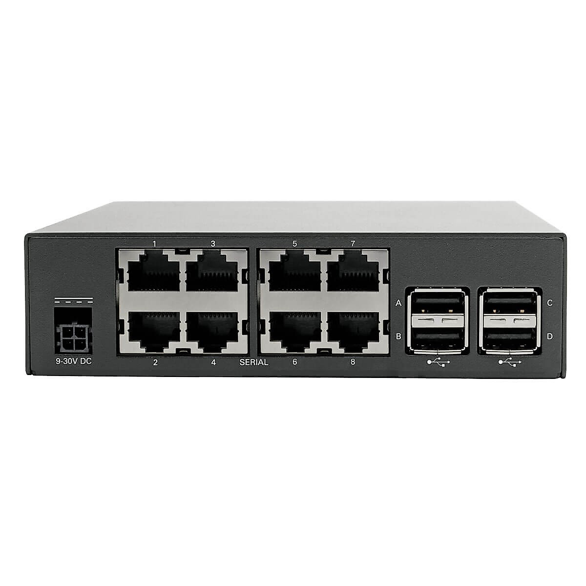 Tripp Lite 8-Port Console Server with Dual GB NIC, 4Gb Flash & 4 USB Ports (B093-008-2E4U)