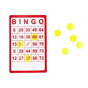 Yuanhe 100 Bingo Cards Resuable Bingo Paper Game Cardstock Bulk, 5 Colors