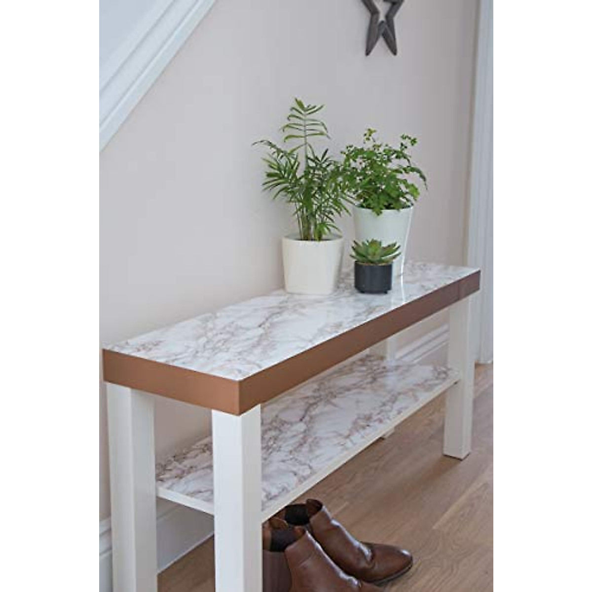 d-c-fix Peel and Stick Contact Paper Cortes Marble Brown Look Self-Adhesive Film Waterproof & Removable Wallpaper Decorative Vinyl for Kitchen, Countertops, Cabinets 26.5" x 78.7"