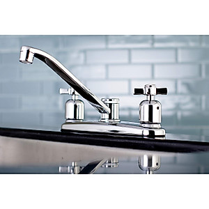 Kingston Brass FB111ZX Millennium 8" Centerset Kitchen Faucet, Polished Chrome