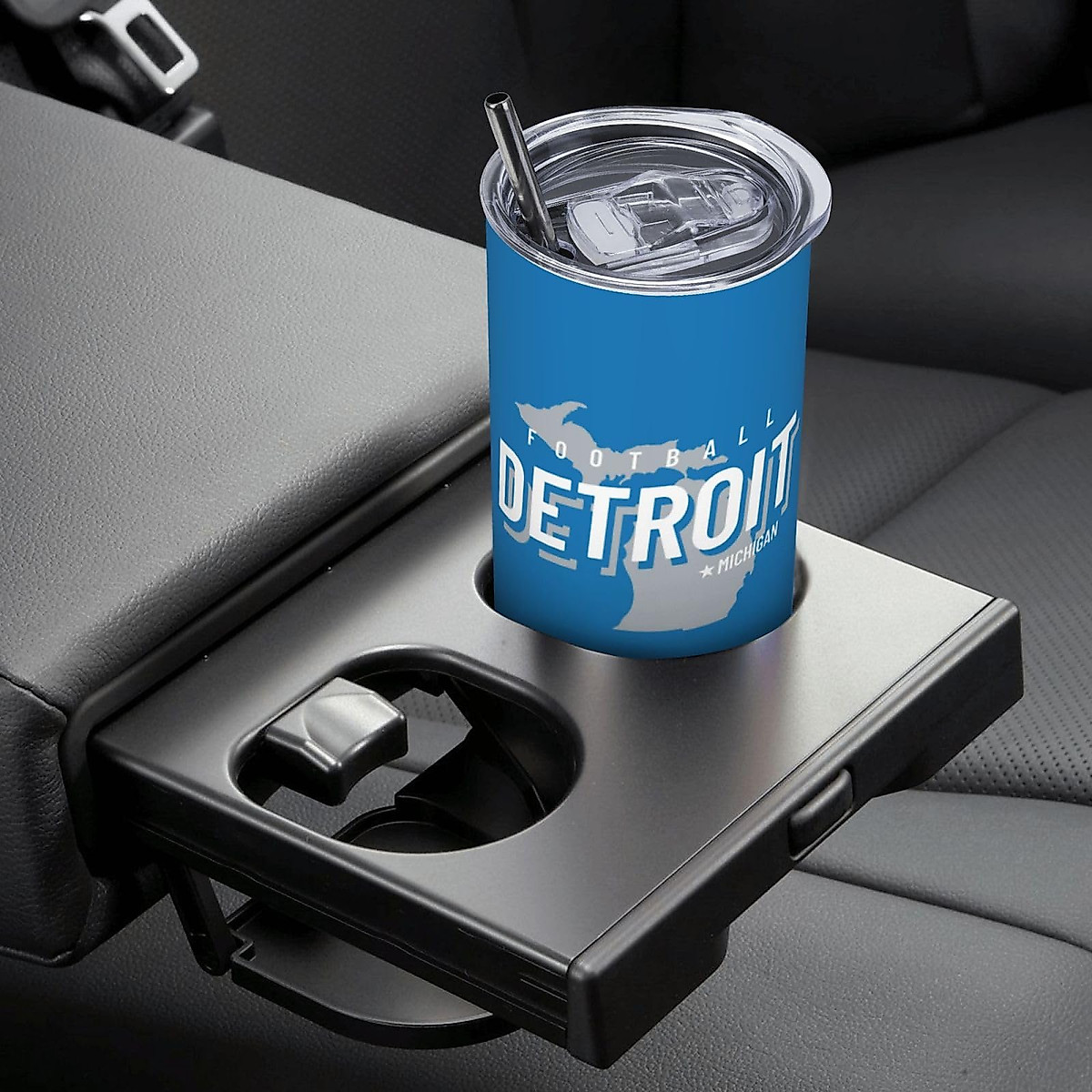 LANJAO Tumbler 20oz Straight Skinny Car Cups With Insulated Cup Sleeve Portable Handle, Sports Travel Coffee Mug, Stainless Steel, Insulated,Classic Collection Gifts for Men Women Fans