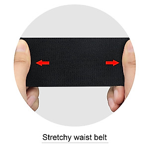 Alphyly Neries 2 Pack Womens Belt Wide Elastic Belt, Black Vintage Plus Stretchy Waist Belt, Cinch Trimmer Belt